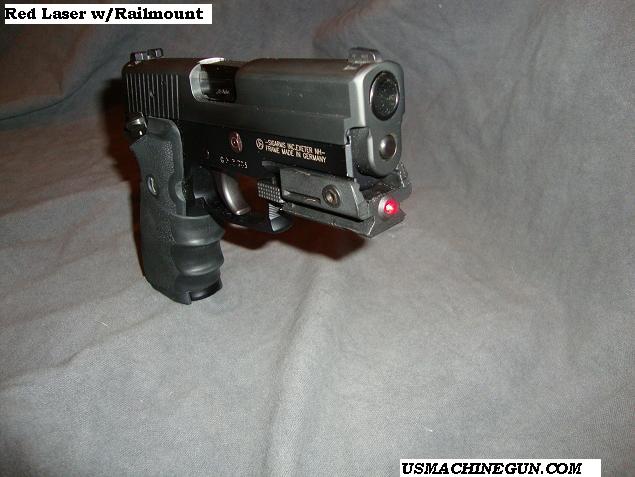 US Machinegun: Red Laser for Rail Mount, RED DOT SCOPES, LASERS, FLIP ...